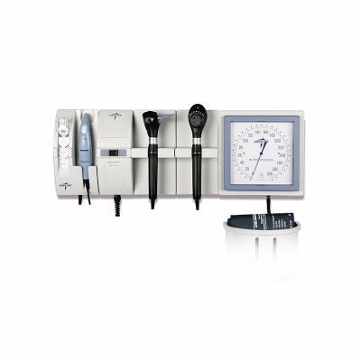 Diagnostic wall system with wall transformer, two handles, otoscope ...